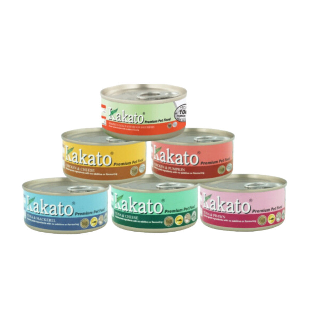 Kakato 100% Human Grade Wet Can 70g Food for Dogs and Cats (Mix and Ma ...