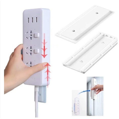 Wall Mounted Extension Socket Plug Holder Cable Management Rotatable H ...